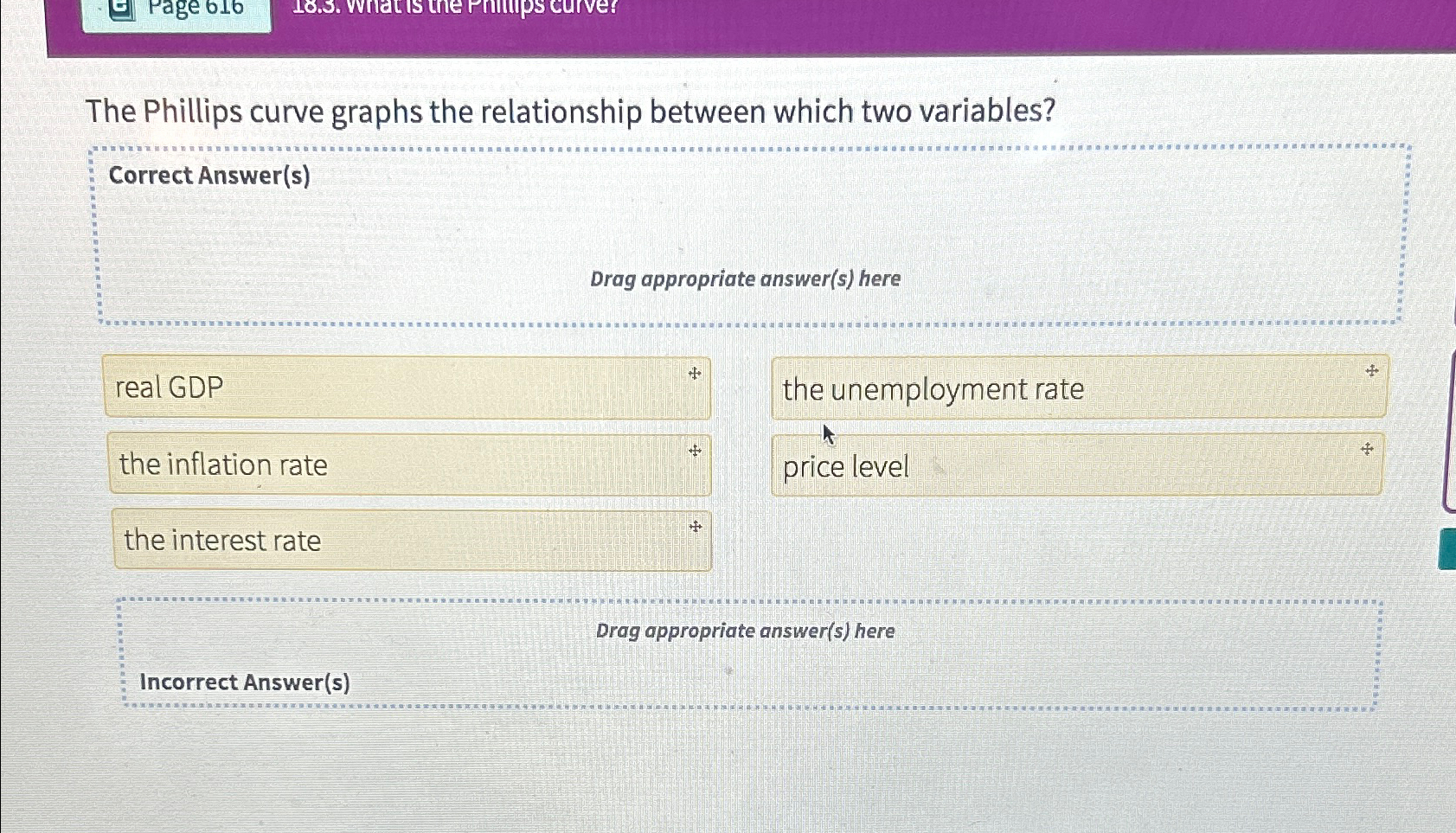 Solved The Phillips curve graphs the relationship between | Chegg.com