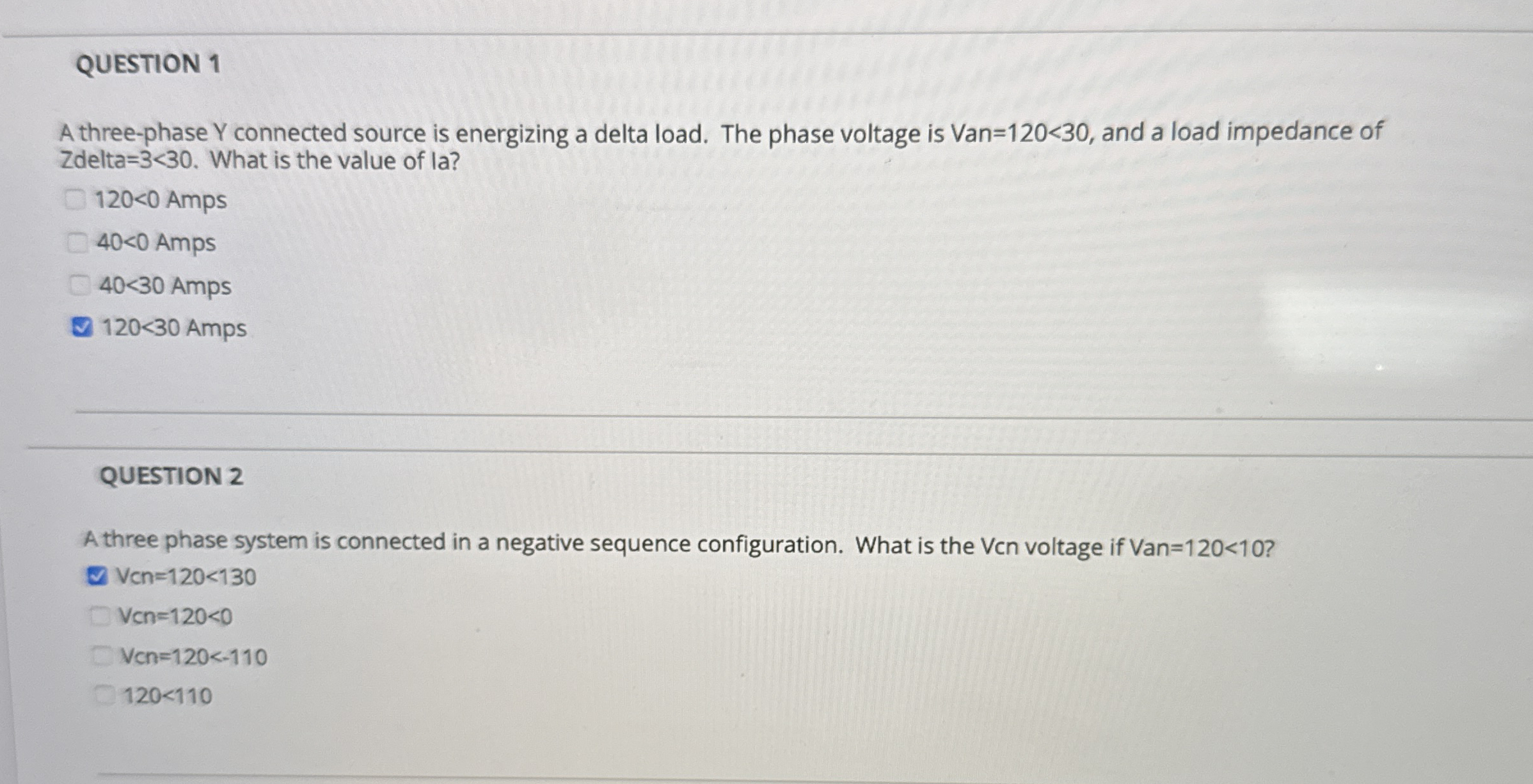 Solved QUESTION 1A three-phase Y ﻿connected source is | Chegg.com