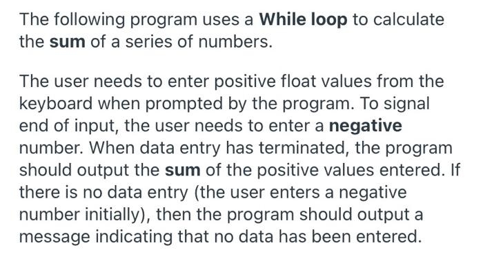 Solved The Following Program Uses A While Loop To Calculate 6745
