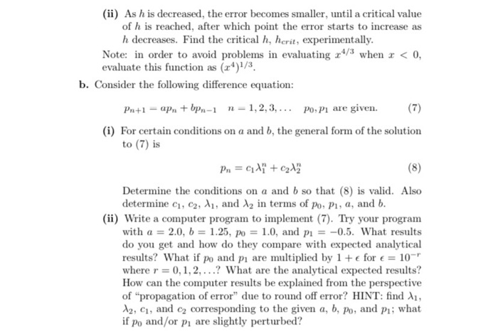 Solved 3. a. (i) Compare the accuracy of the following three | Chegg.com