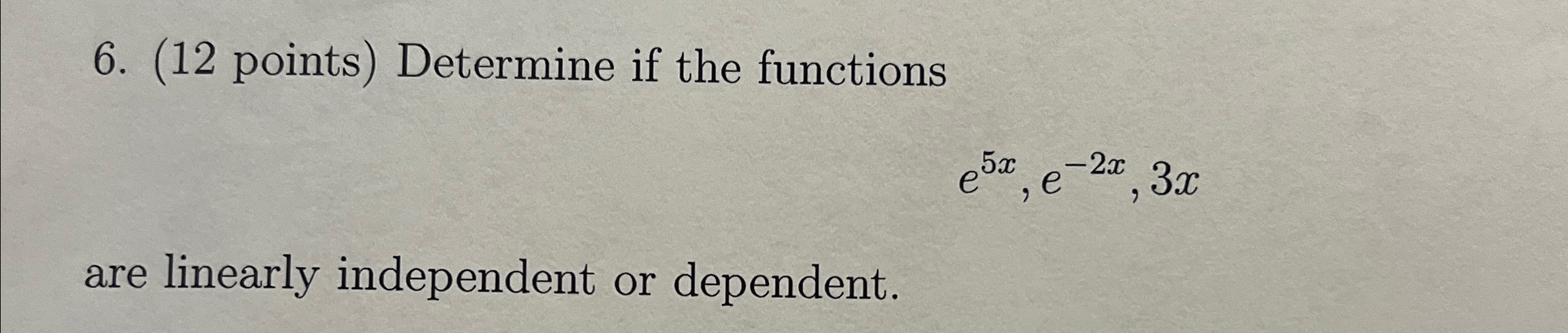 Solved (12 ﻿points) ﻿Determine if the | Chegg.com