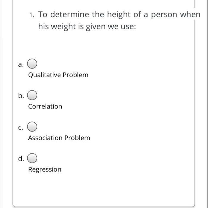 Solved 1. To determine the height of a person when his | Chegg.com
