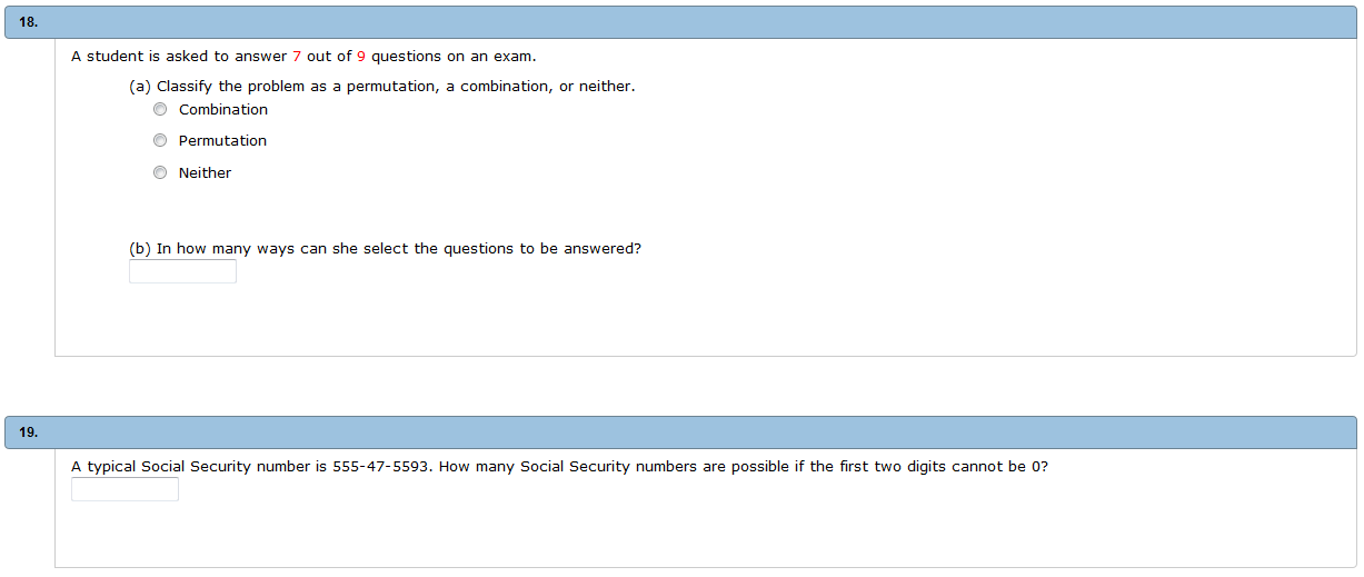 Solved A student is asked to answer 7 out of 9 questions on | Chegg.com