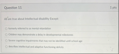 Solved Question 111 ﻿ptsAllare true about Intellectual | Chegg.com