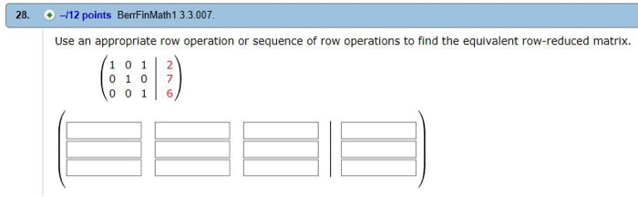 Solved 28. -112 points BerrFinMath 1 3.3.007 Use an | Chegg.com