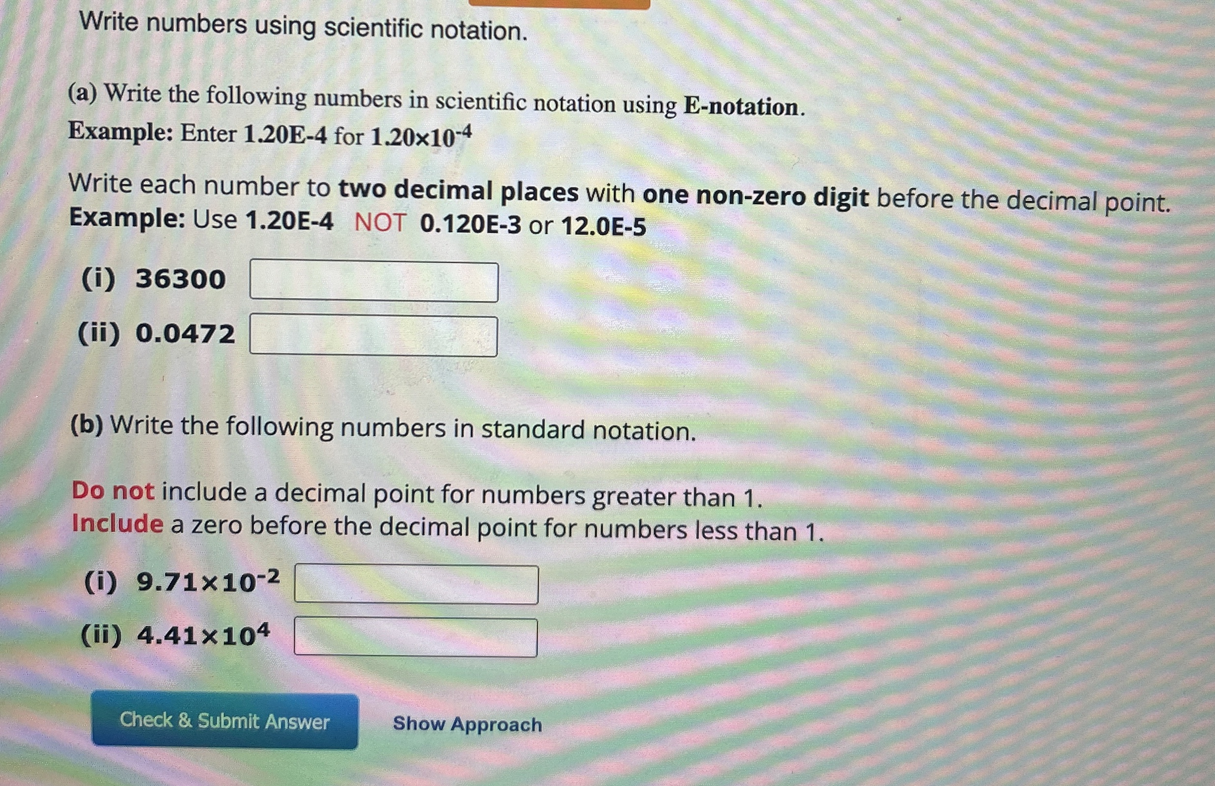 Solved Write numbers using scientific notation.(a) ﻿Write | Chegg.com