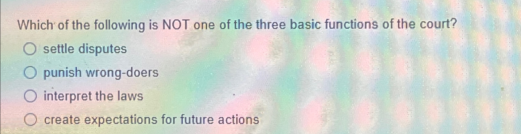 Solved Which of the following is NOT one of the three basic | Chegg.com