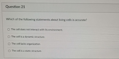 Solved Question 21Which of the following statements about | Chegg.com
