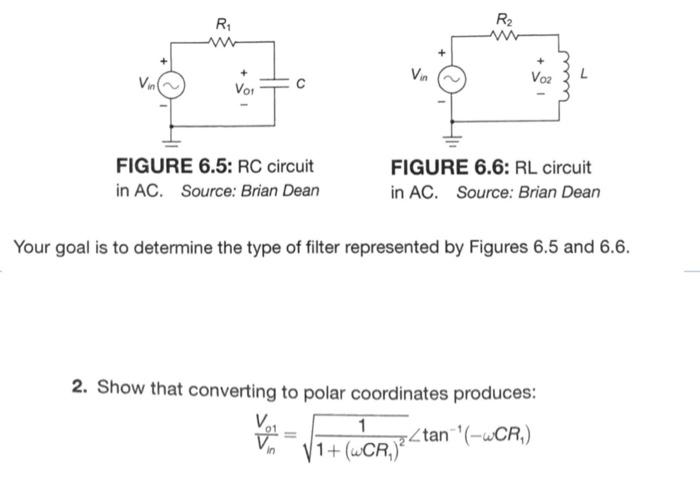 Solved Figure 6 5 Rc Circuit Figure 6 6 Rl Circuit In Ac