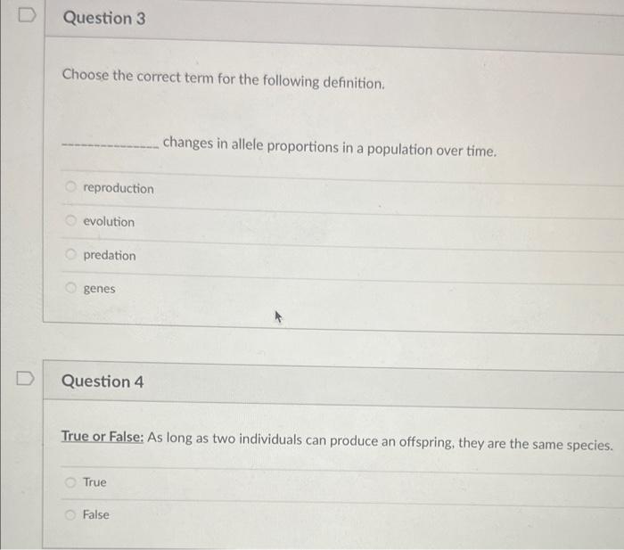 Solved Choose the correct term for the following definition. | Chegg.com