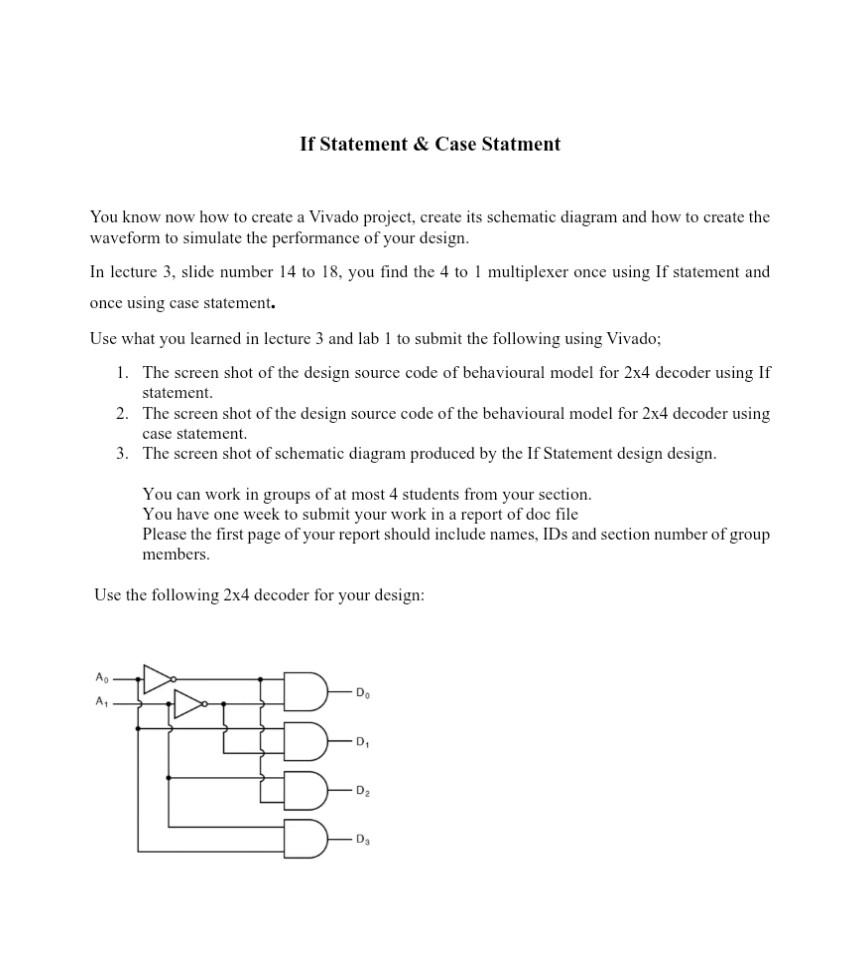 Solved You know now how to create a Vivado project, create | Chegg.com
