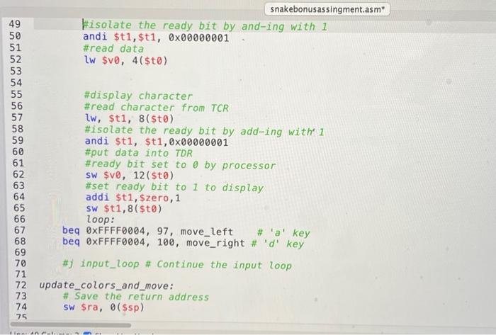 Solved Instructions Integrate the Bitmap Display and the | Chegg.com