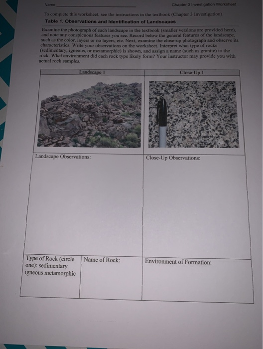 Solved Nare Chapter 3 Investigation Worksheet To complete | Chegg.com