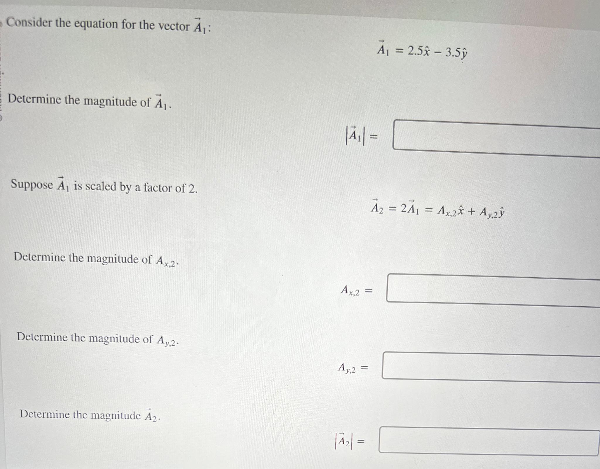 Solved Consider the equation for the vector vec(A)1 | Chegg.com