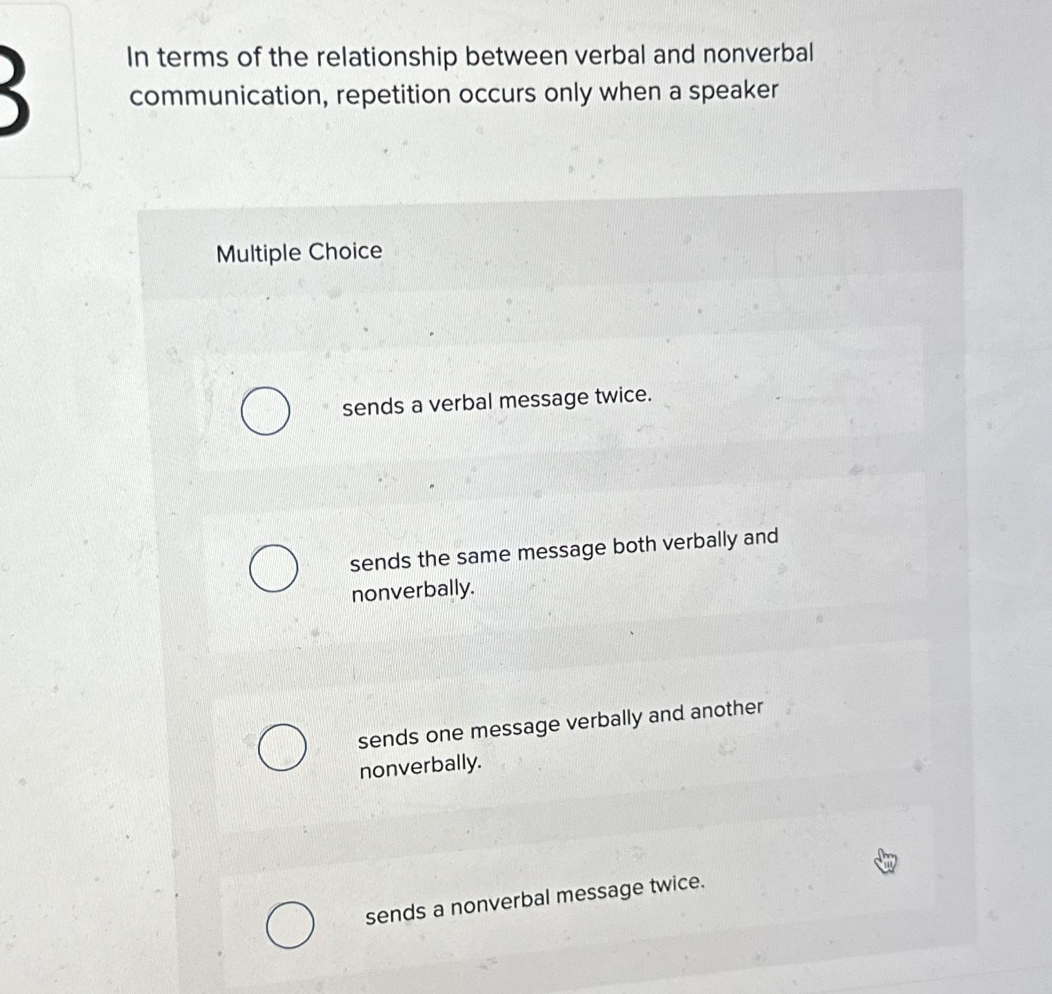 Solved In terms of the relationship between verbal and | Chegg.com