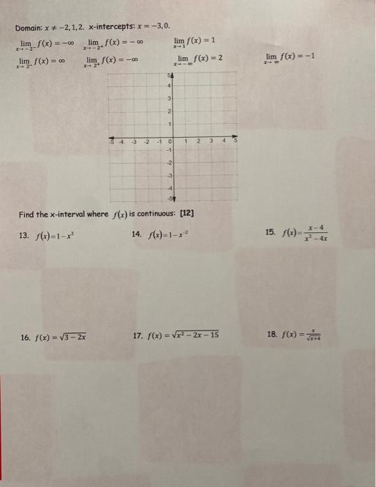 Solved MATH 1401 Section Worksheet NAME: Week 3: Sections | Chegg.com