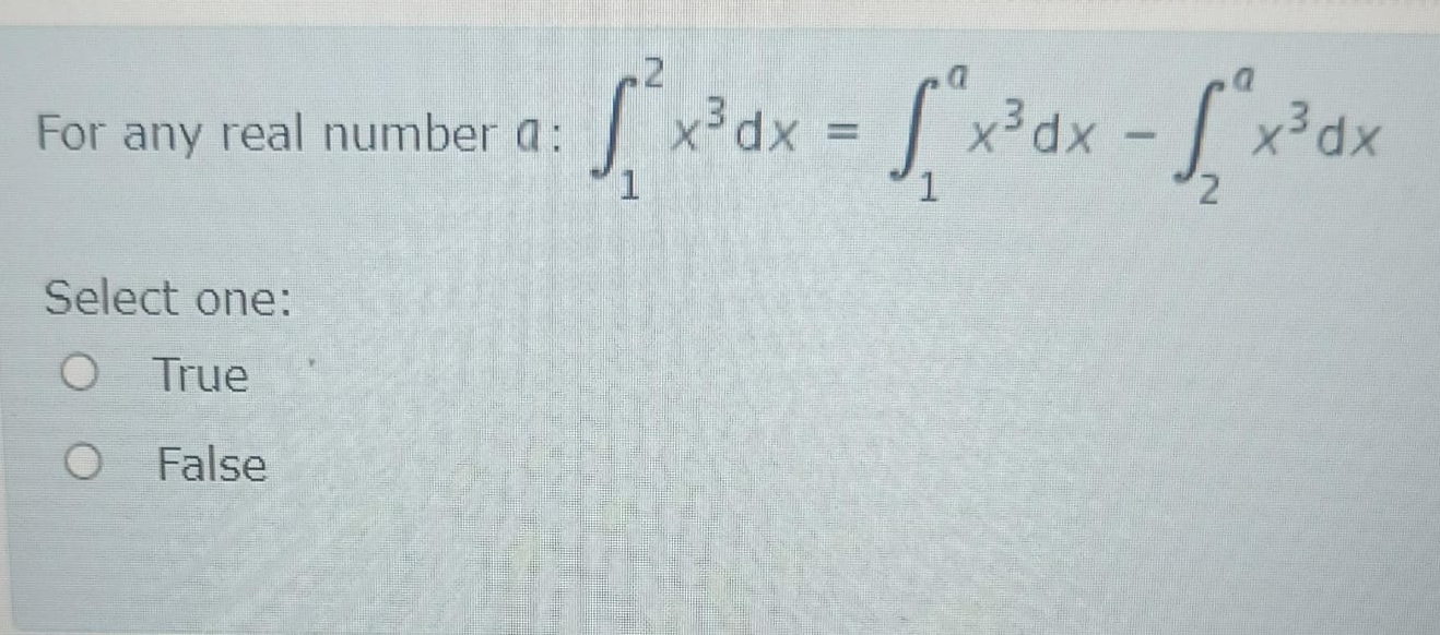Solved For any real number a ﻿: | Chegg.com