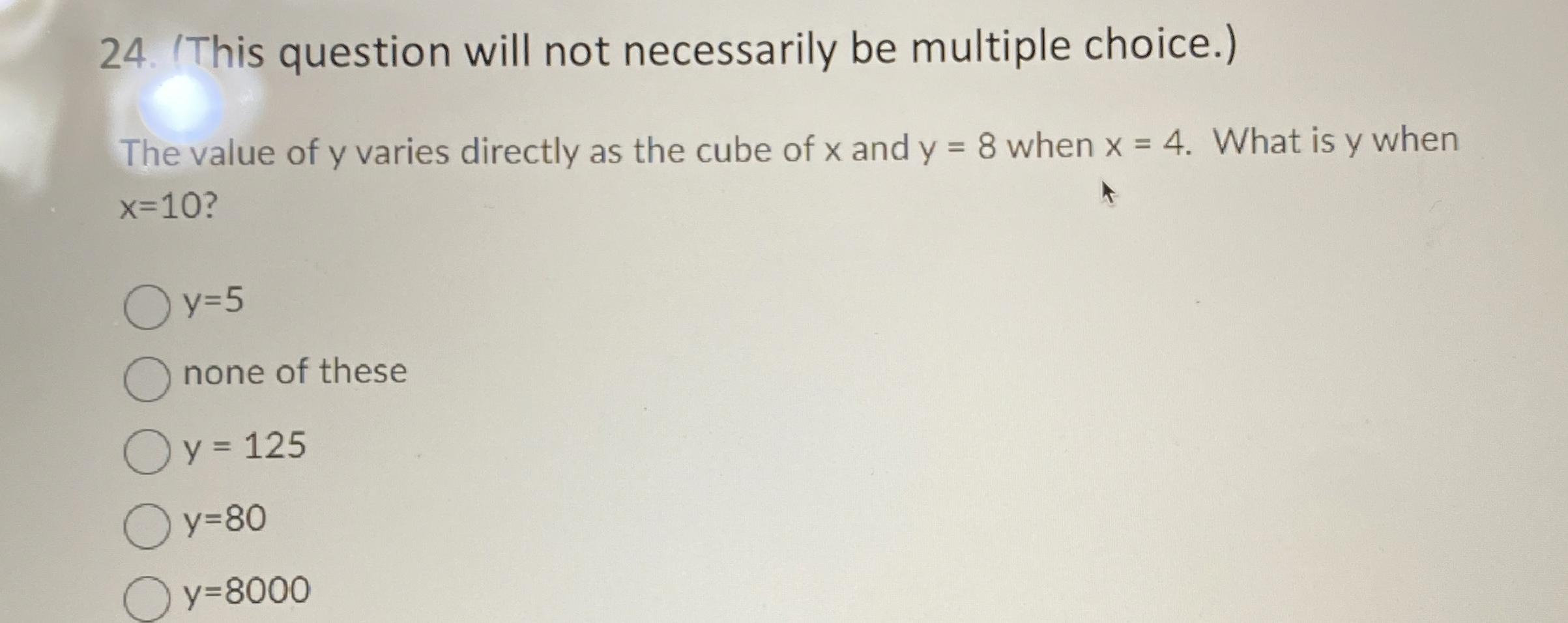 Solved (This question will not necessarily be multiple | Chegg.com