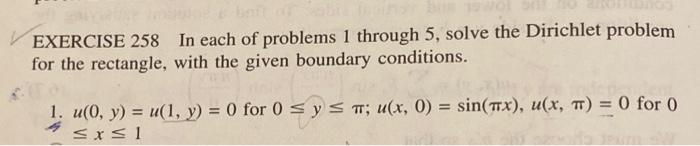 Solved EXERCISE 258 In each of problems 1 through 5 , solve | Chegg.com
