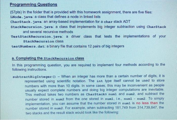 Solved (57pts) In the folder that is provided with this | Chegg.com