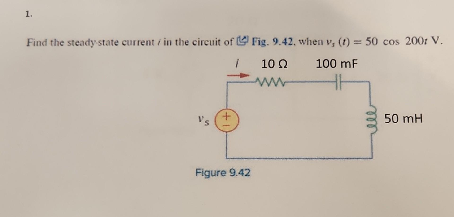 Solved Find the steady-state current / in the circuit | Chegg.com