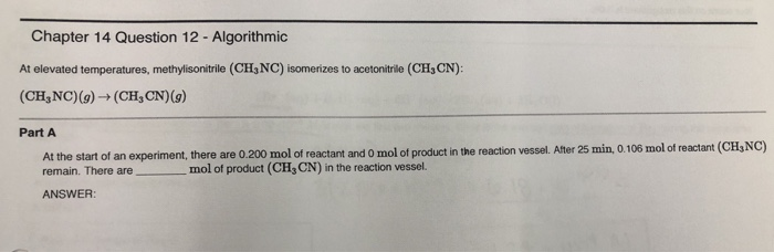 Solved Chapter 14 Question 12 - Algorithmic At elevated | Chegg.com