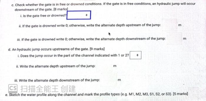 Solved A channel has a rectangular cross-section with width | Chegg.com