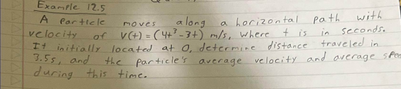 Solved Example 12.5A particle moves along a horizontal path | Chegg.com