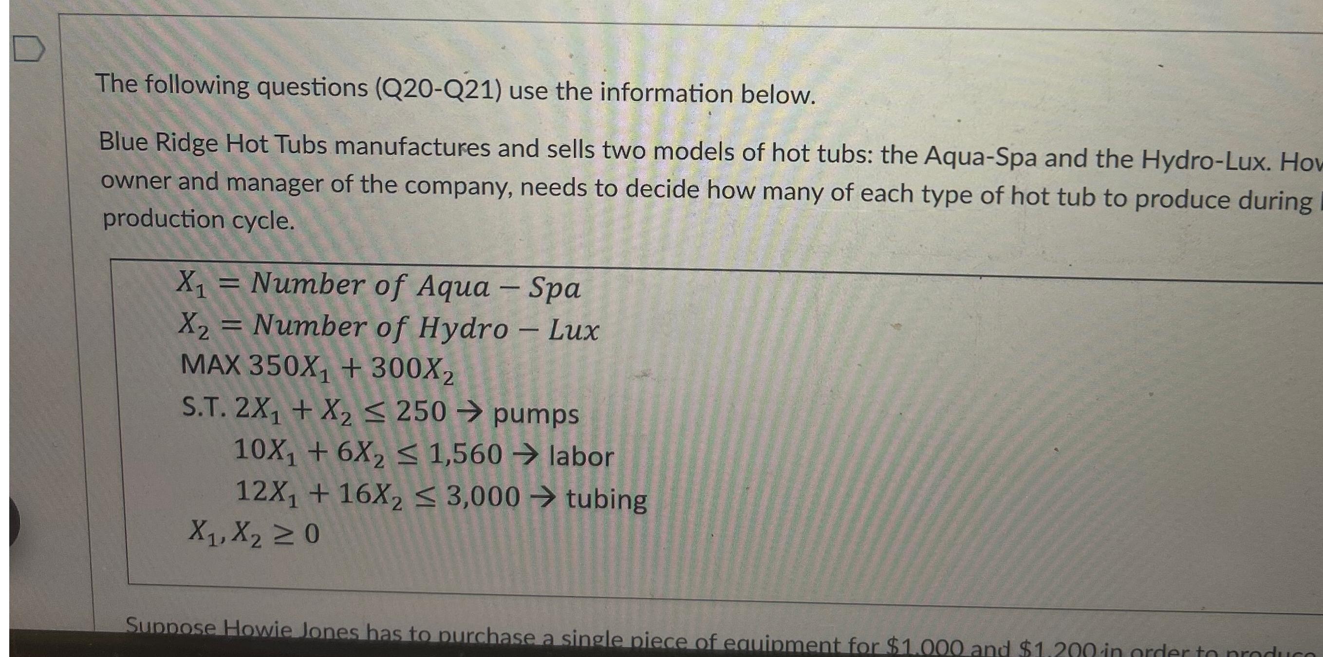 Solved The following questions (Q20-Q21) ﻿use the | Chegg.com