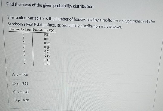 Solved Identify the given random variable as being discrete | Chegg.com
