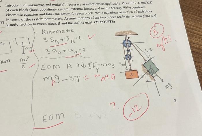 Solved Introduce all unknowns and make-all necessary | Chegg.com