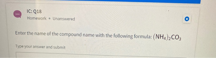 Solved IC: Q15 Homework. Answered Enter the formula for the | Chegg.com