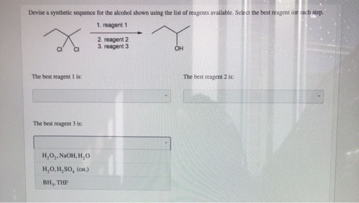 Solved Devise a synthetic sequence for the reaction using | Chegg.com