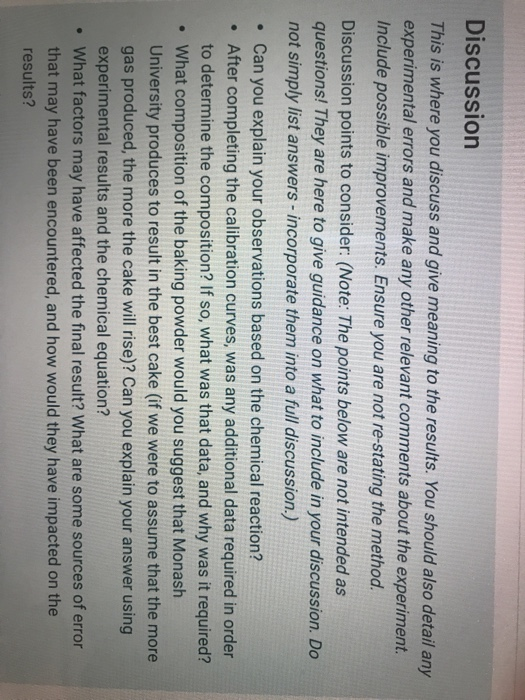 Solved Discussion This is where you discuss and give meaning | Chegg.com