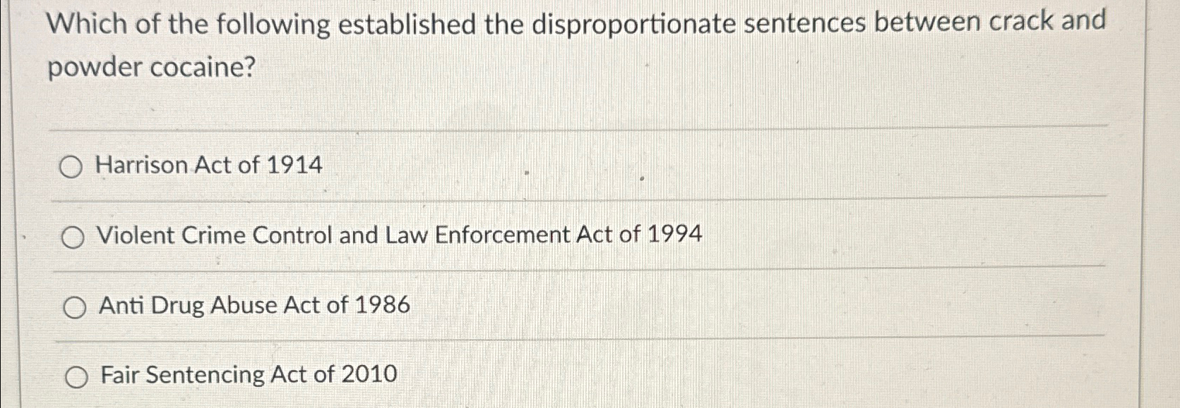 Solved Which of the following established the | Chegg.com