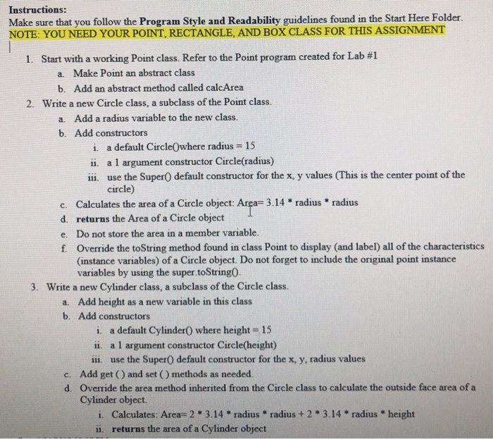 Solved Instructions: Make sure that you follow the Program | Chegg.com