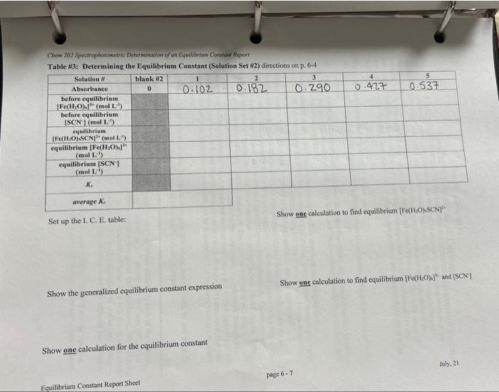 Stock solution concentrations (from course web site | Chegg.com