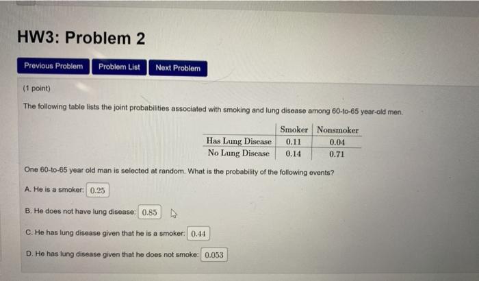 Solved HW3: Problem 2 Previous Problem Problem List Next | Chegg.com