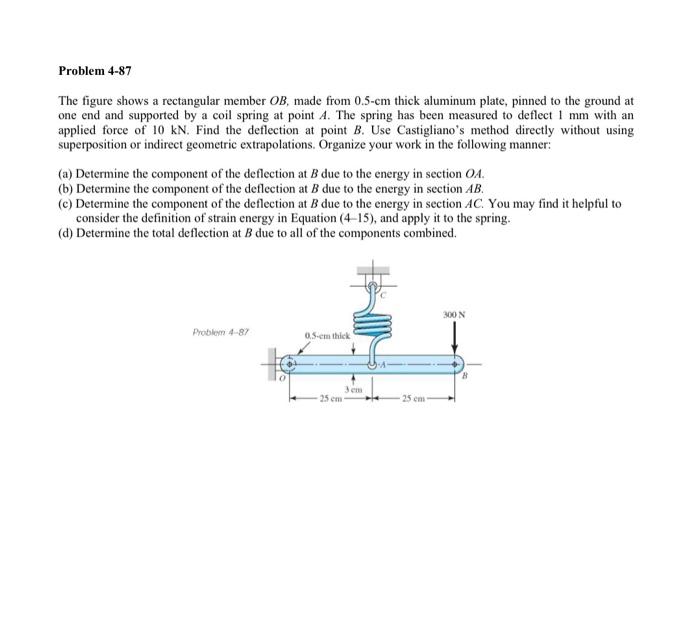 Solved The figure shows a rectangular member OB, made from | Chegg.com