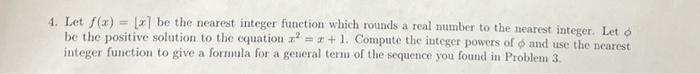 Solved 3. Use the following recursive definition to find the | Chegg.com