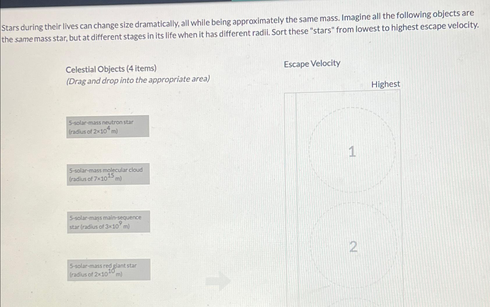 Solved Stars during their lives can change size | Chegg.com
