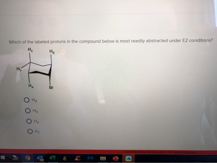 Solved Which of the labeled protons in the compound below is | Chegg.com