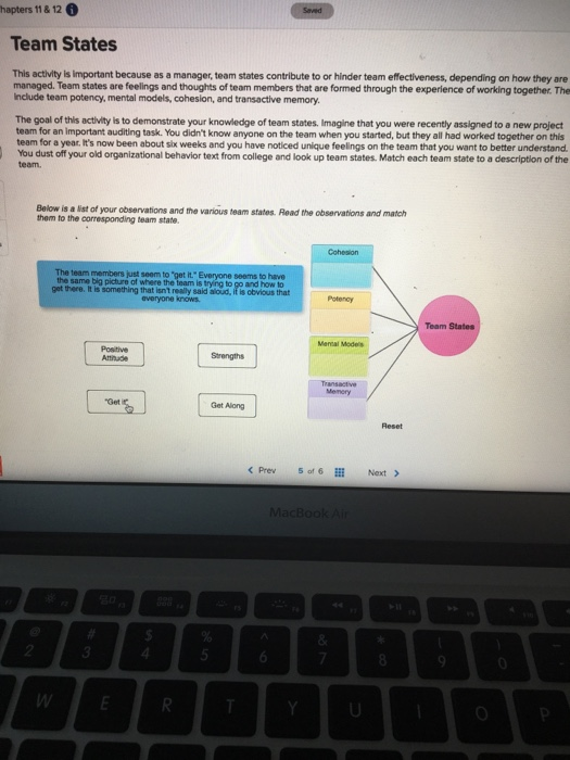 Solved Team States This activity is important because as a | Chegg.com