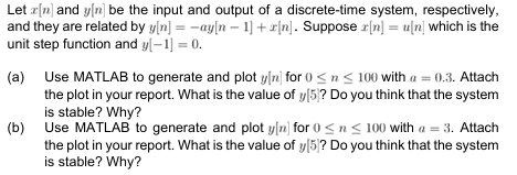 Solved Let x[n] ﻿and y[n] ﻿be the input and output of a | Chegg.com