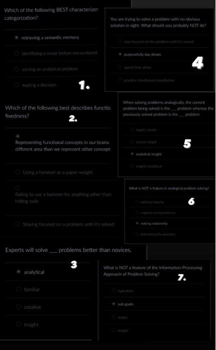 Experts will solve problems better than novices. | Chegg.com