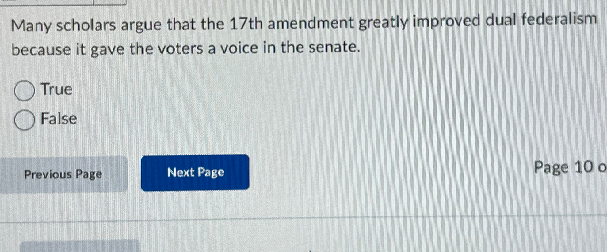 Solved Many scholars argue that the 17 ﻿th amendment greatly | Chegg.com