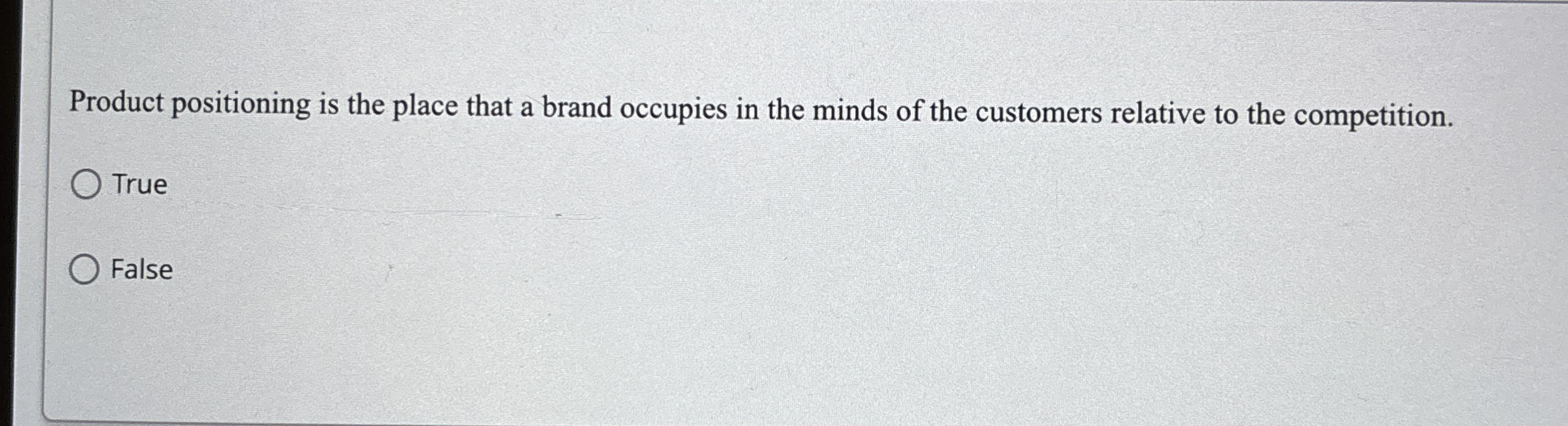 Solved How to solve Product positioning is the place that a | Chegg.com