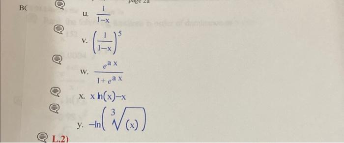Solved Differentiate the following functions with respect to | Chegg.com