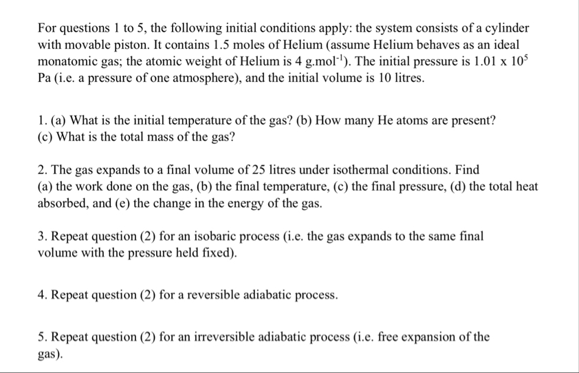Solved For questions 1 ﻿to 5 , ﻿the following initial | Chegg.com