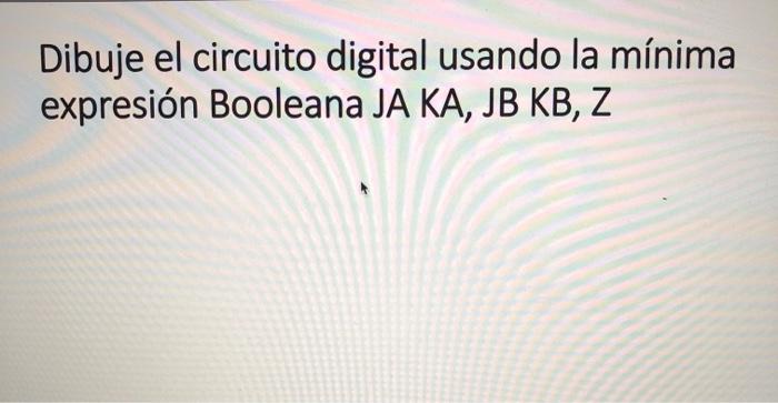 Solved Complete this example-using flip-flop J-K (74LS73) | Chegg.com